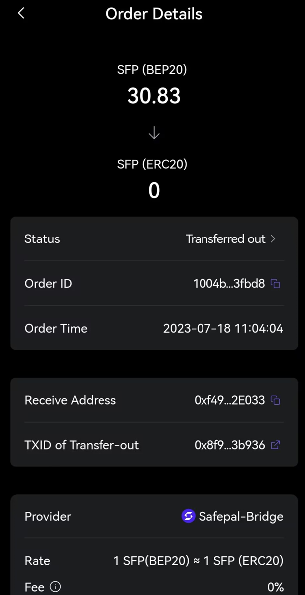 How to bridge $SFP from BEP20 to Ethereum network – SafePal Help Center
