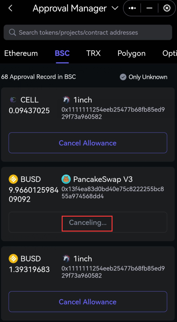 How to revoke a token using the Approval Manager in the SafePal Wallet – SafePal Help Center