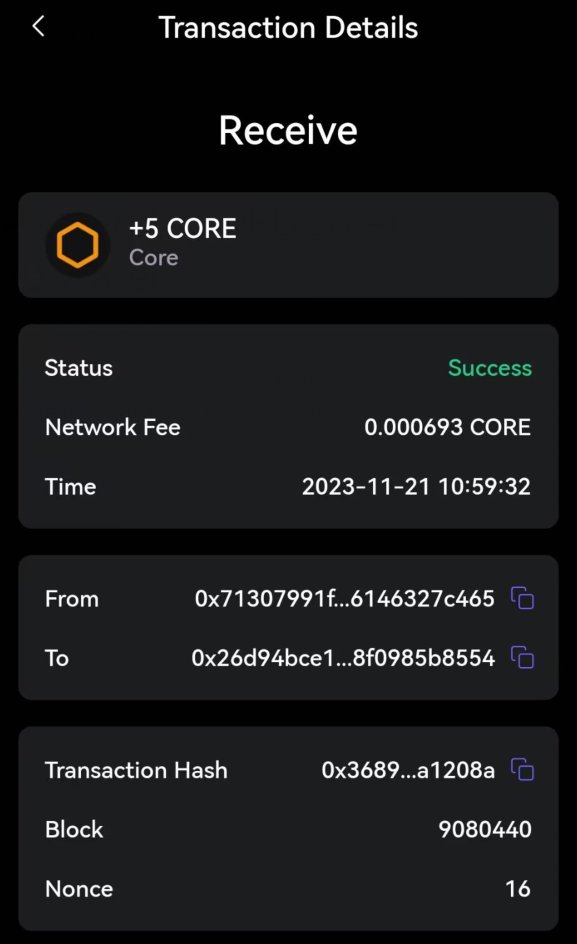 How To Add Receive And Send Corecore With Safepal Software Wallet Safepal Help Center