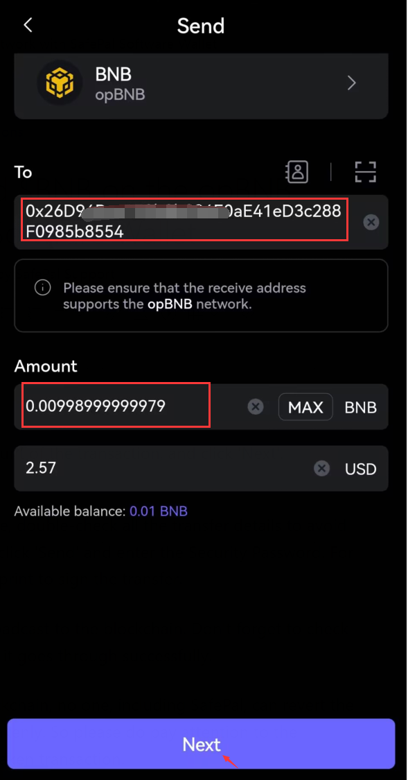 How To Receive And Send Bnb On The Opbnb Network With Safepal Software Wallet Safepal Help Center