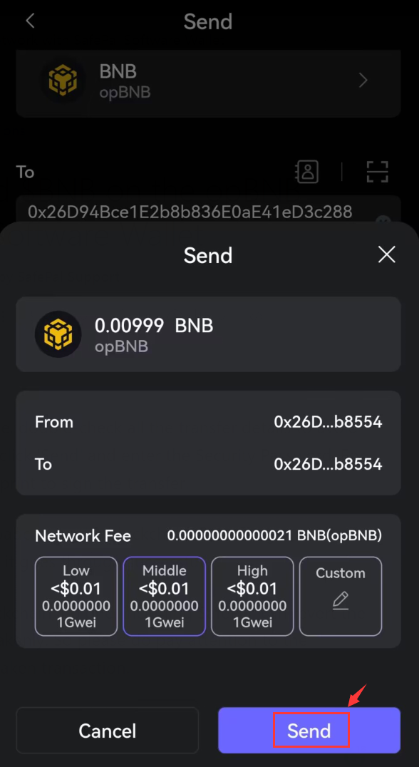 How To Receive And Send Bnb On The Opbnb Network With Safepal Software