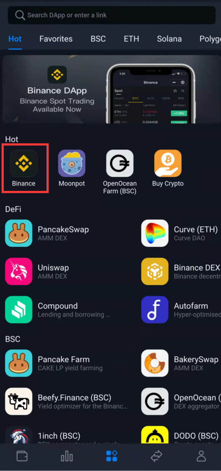 How to Login to the Binance DApp – SafePal Help Center
